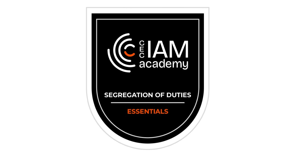 [Certified] Segregation of Duties - Essentials